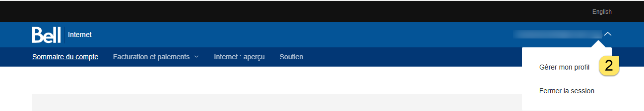 Gérer le profil du compte